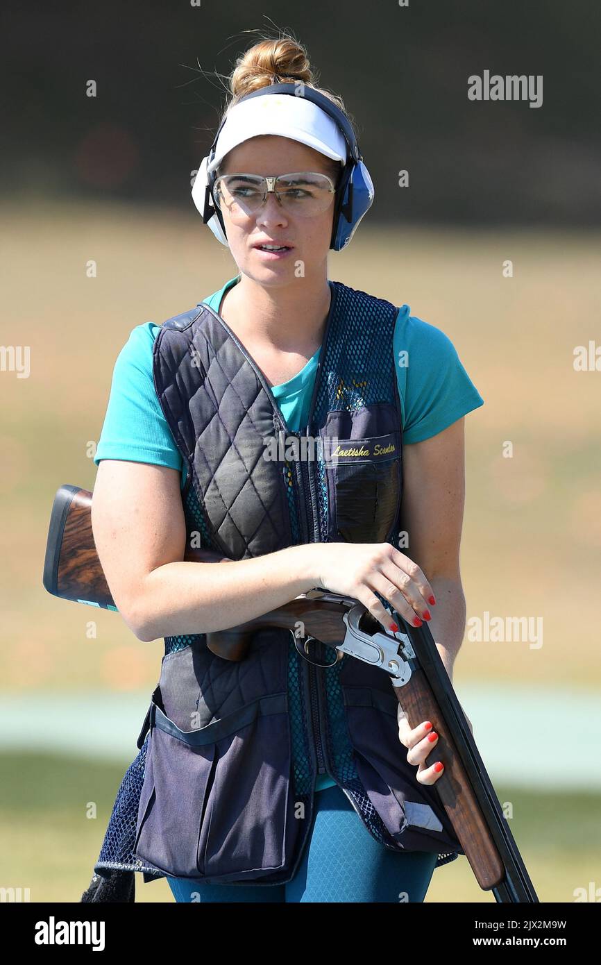 Australia's Laetisha Scanlan competing in the Women's Trap ...