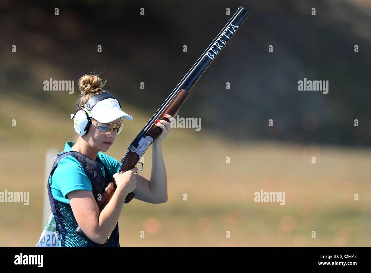 Australia's Laetisha Scanlan competing in the Women's Trap ...
