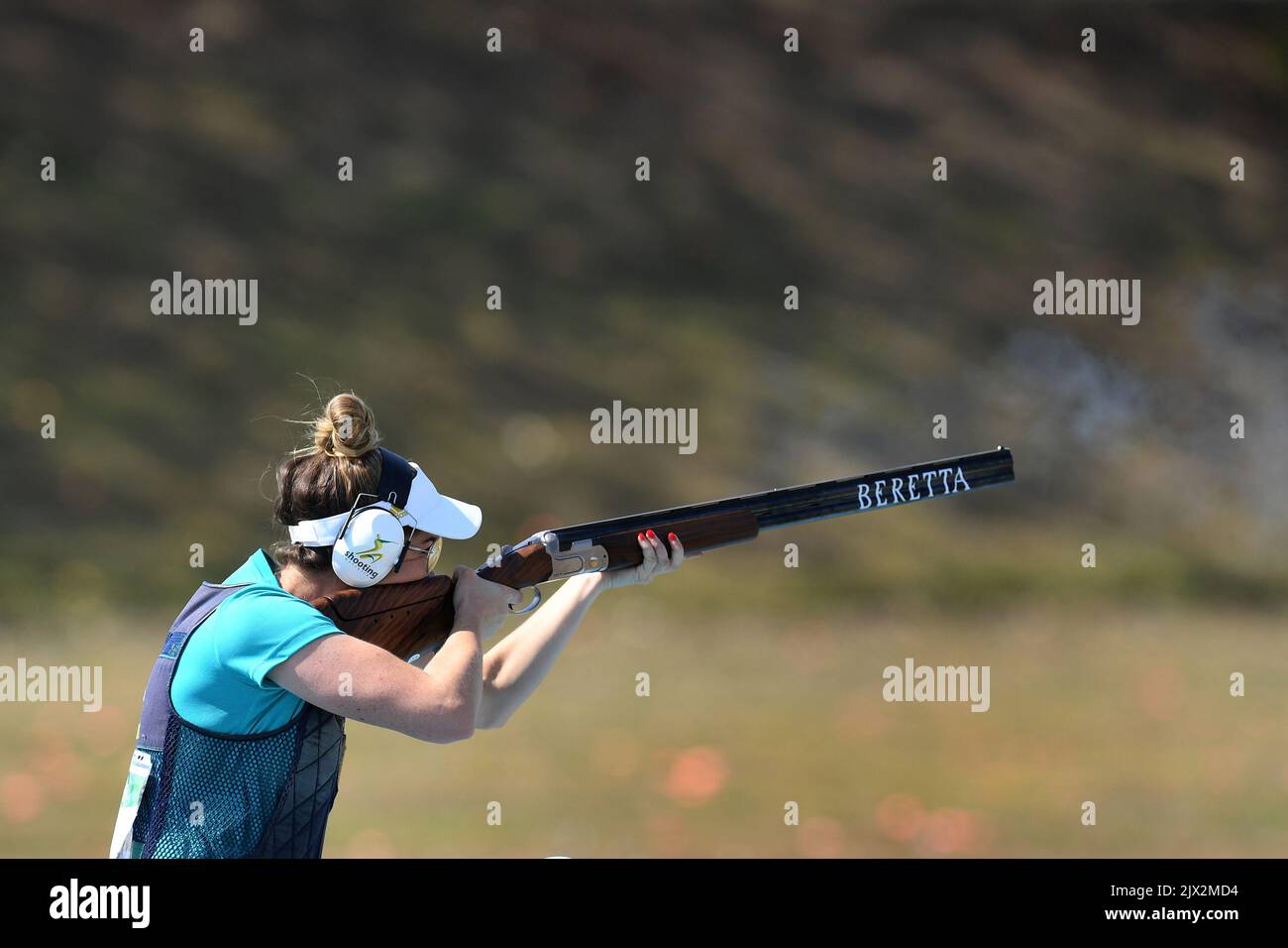 Australia's Laetisha Scanlan competing in the Women's Trap ...