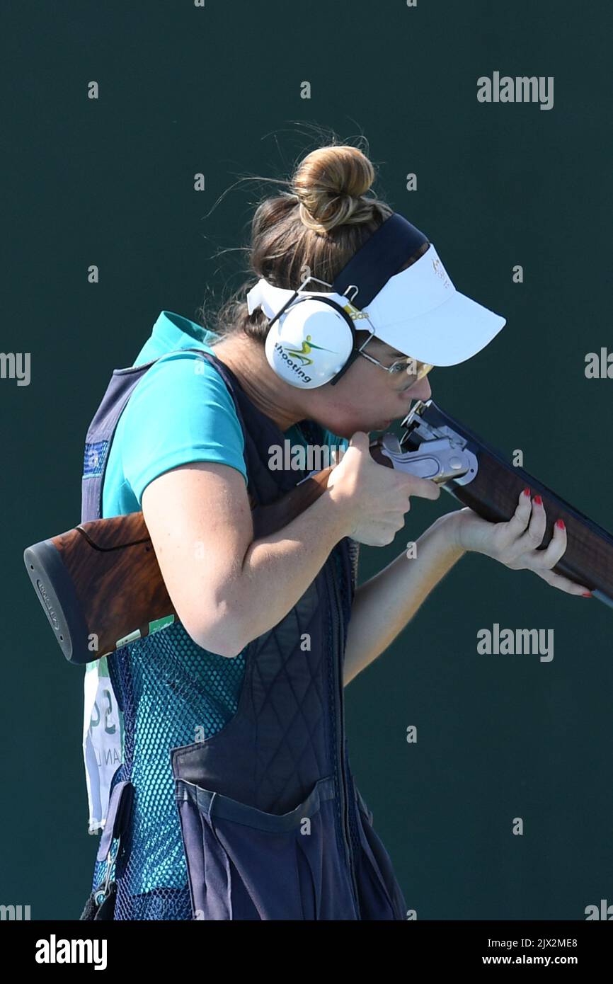 Australia's Laetisha Scanlan competing in the Women's Trap ...