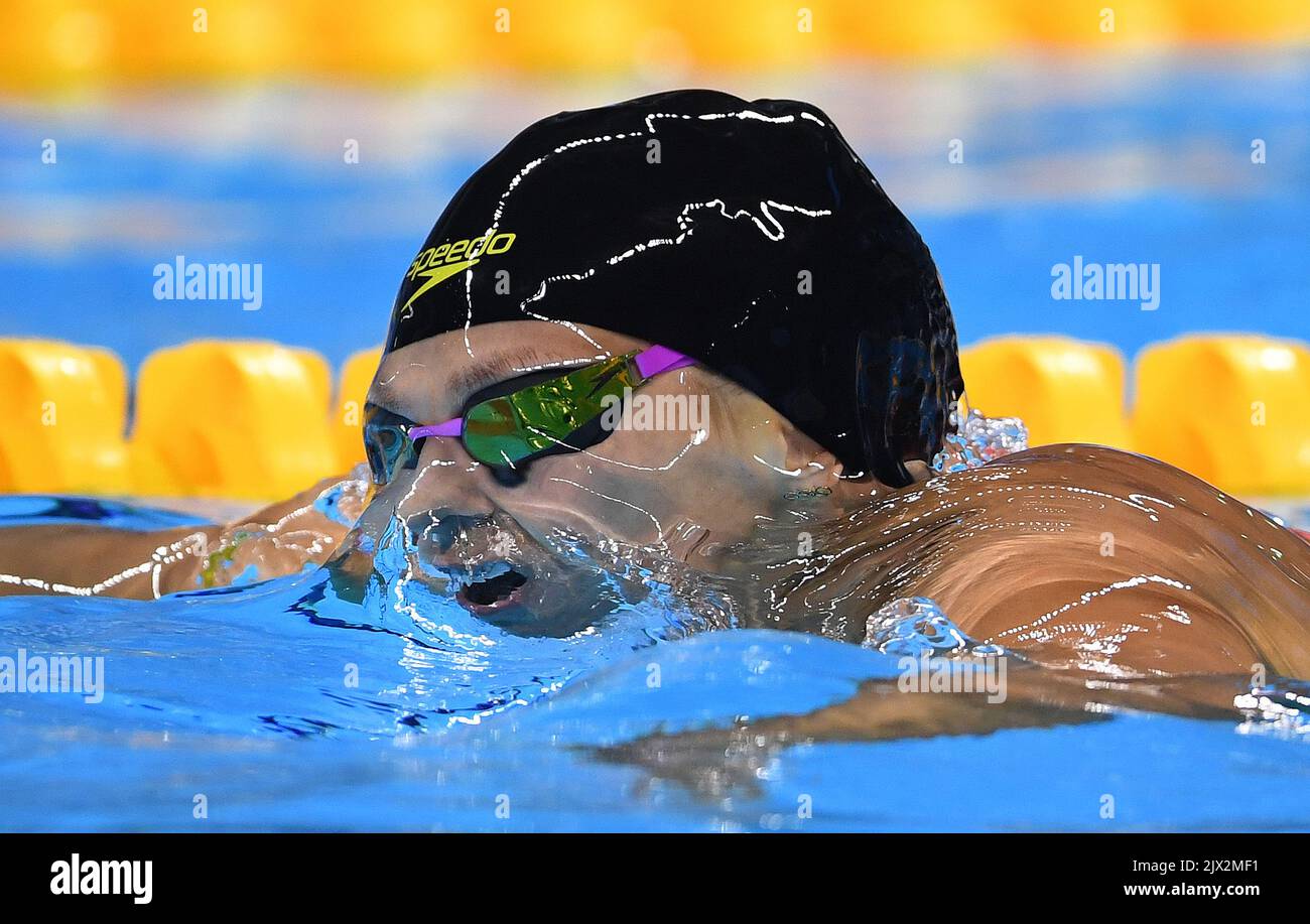 Russian swimmer Yulia Efimova swims in the Women's 100m Breaststroke ...