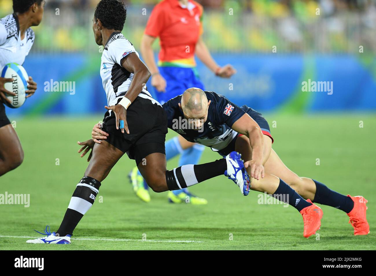 Great Britain's Heather Fisher in action during their Women's Rugby ...