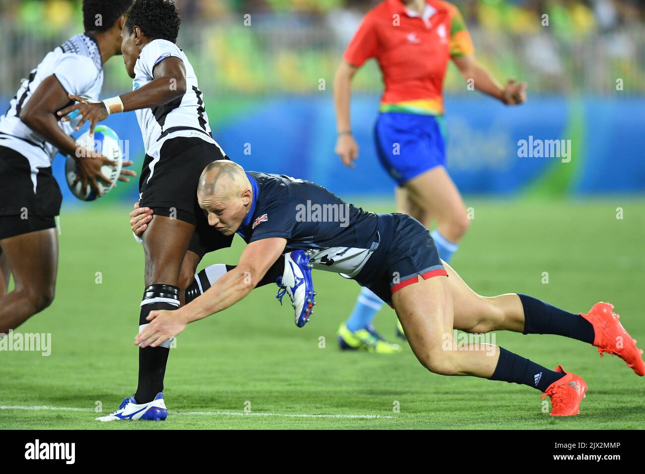 Great Britain's Heather Fisher in action during their Women's Rugby ...