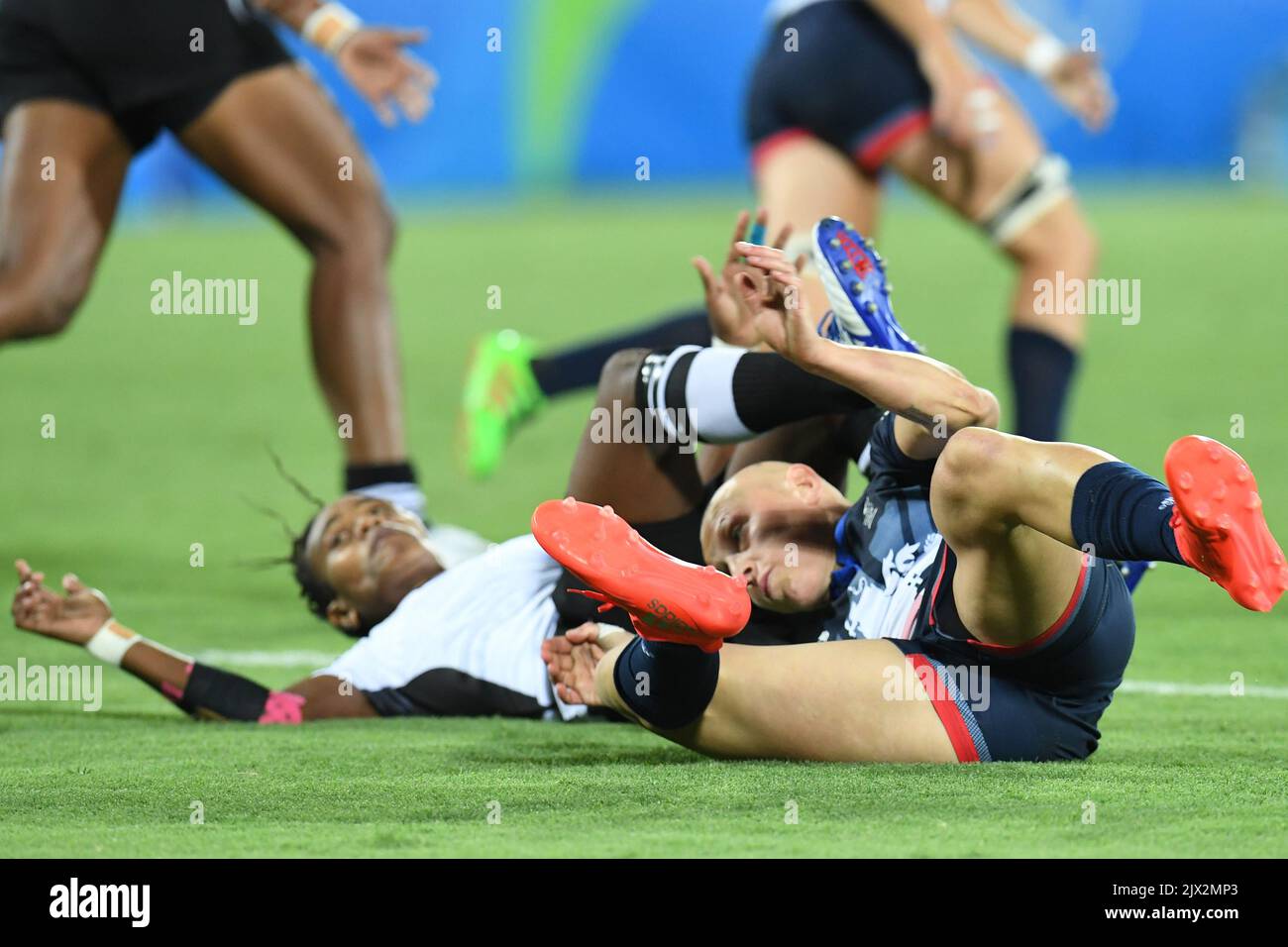 Great Britain's Heather Fisher in action during their Women's Rugby ...