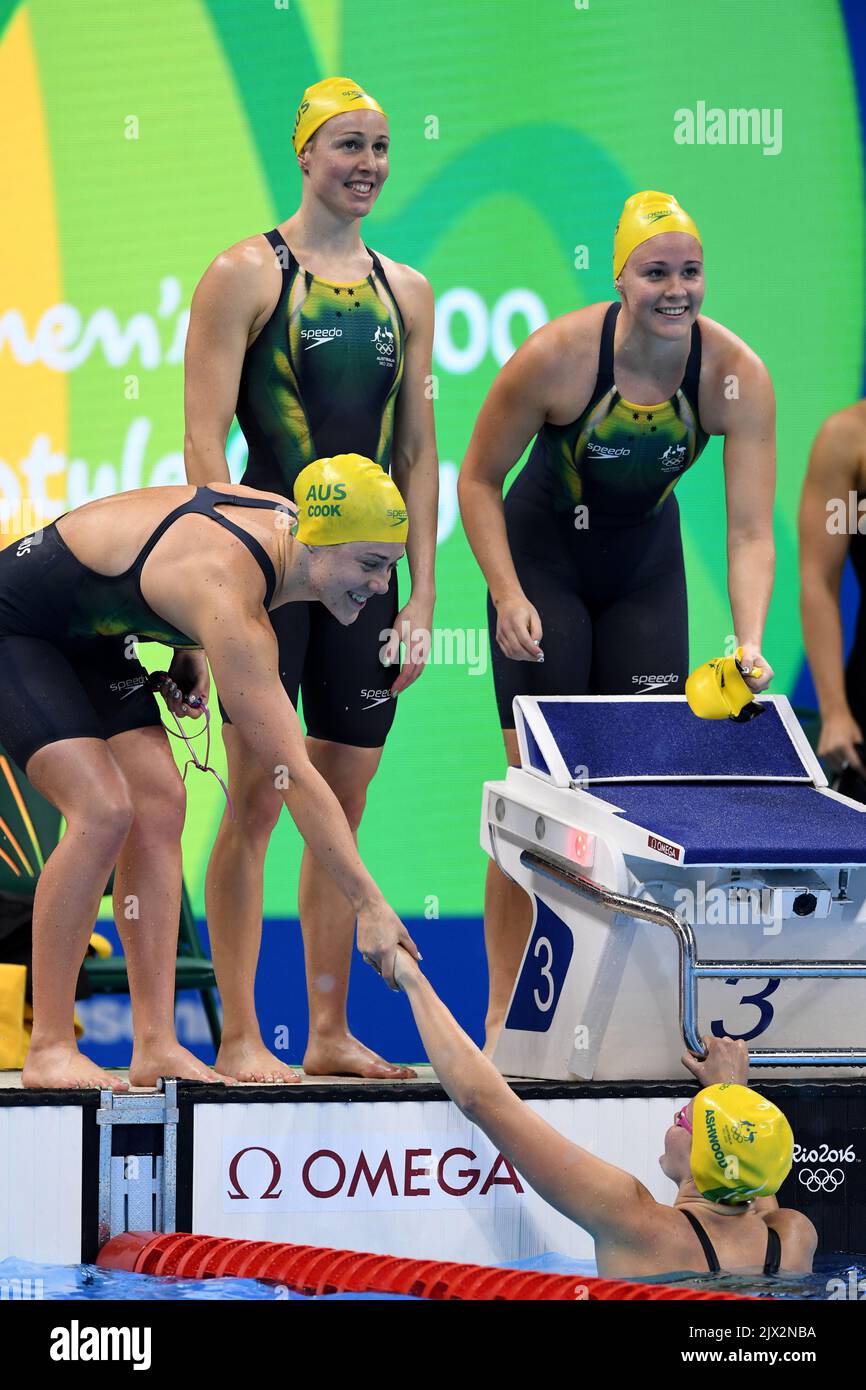 L to R: Tamsin Cook, Bronte Barratt, Leah Neale and Jessica Ashwood are ...