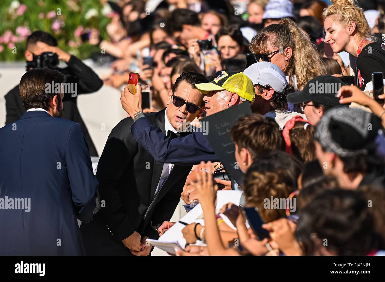 Colin Farrell attends "The Banshees Of Inisherin" red carpet at the ...