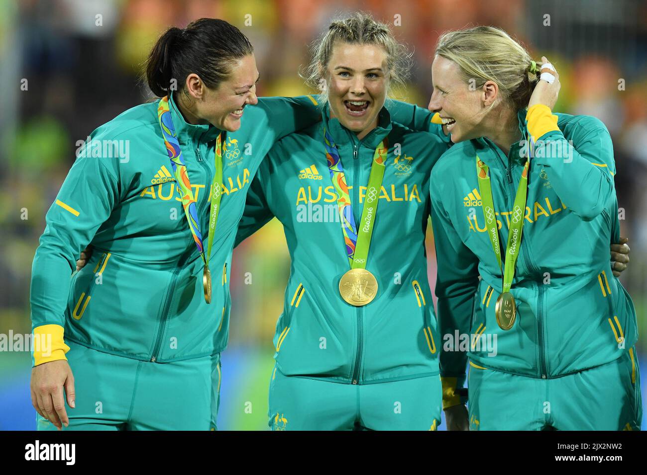 (lt-rt) Australia's Sharni Williams, Nicole Beck and Gemma Etheridge ...