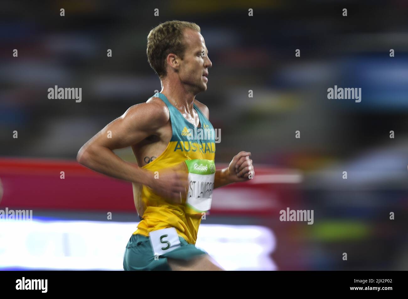 Ben St Lawrence of Australia in action during the Men's 10000 metre ...