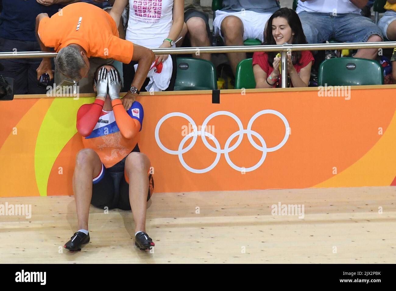 Elis Ligtlee of The Netherlands celebrates after placing Gold in the ...