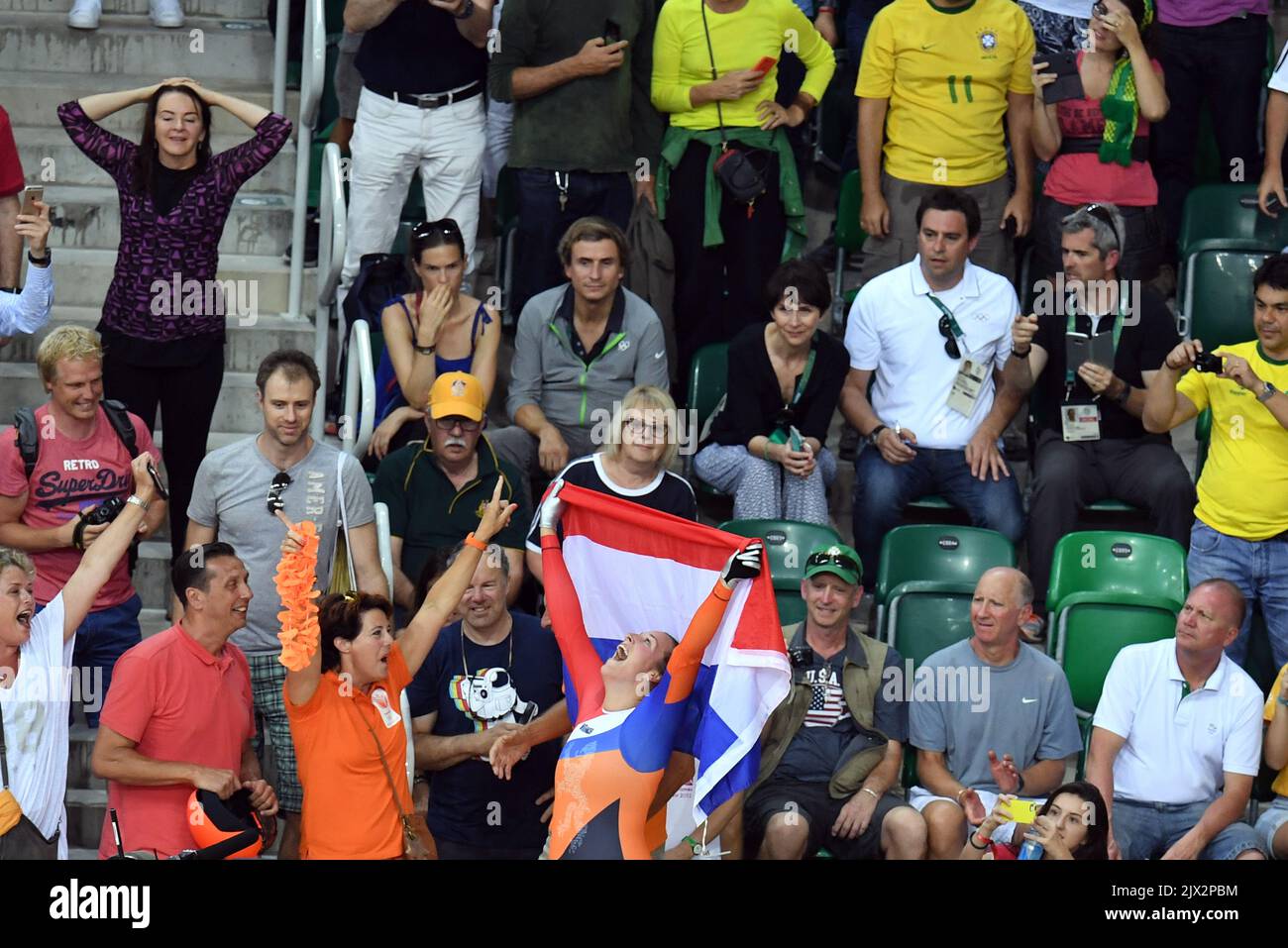 Elis Ligtlee of The Netherlands celebrates after placing Gold in the ...