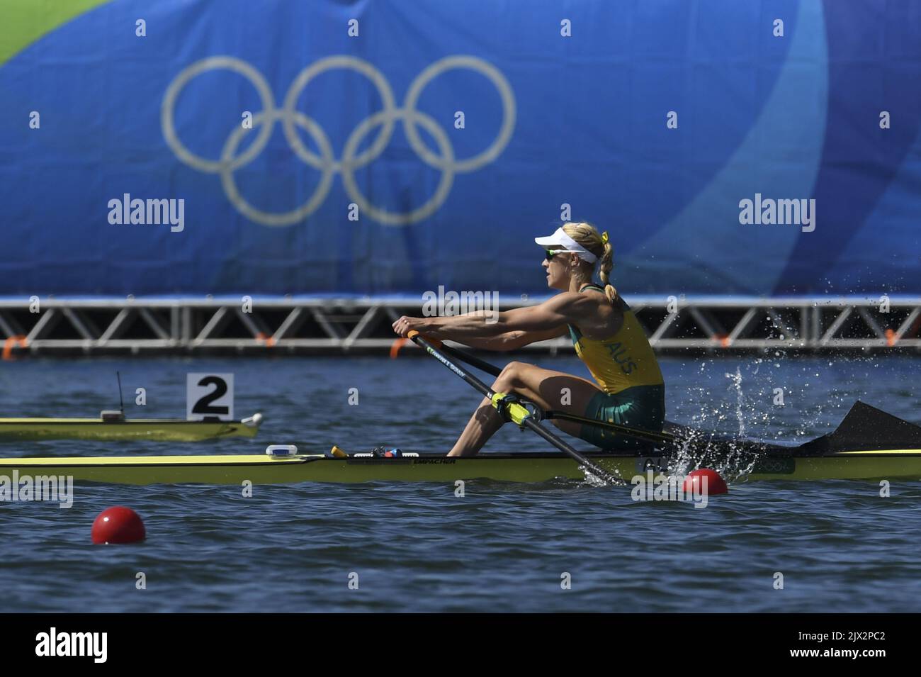 Kim Brennan of Australia wins Gold in the Single Scull rowing ...