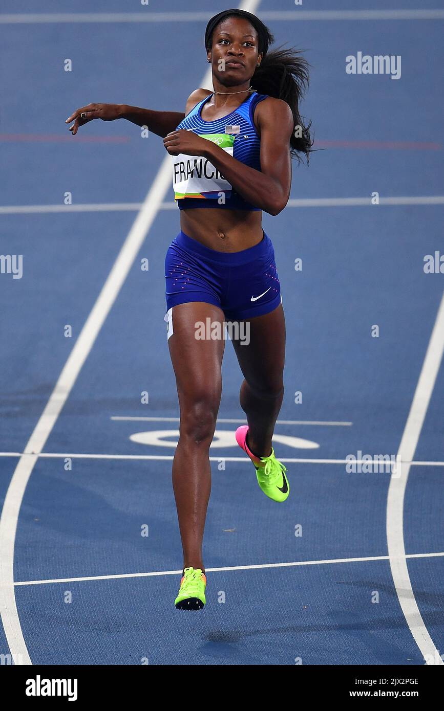 Phyllis Francis of the United States in action during the Women's 400m ...