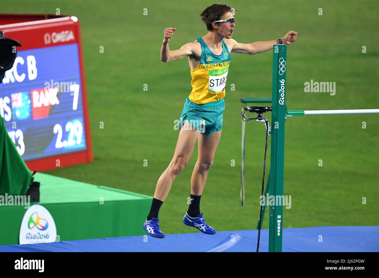 Brandon Starc of Australia in action during the Men's highjump, at the ...