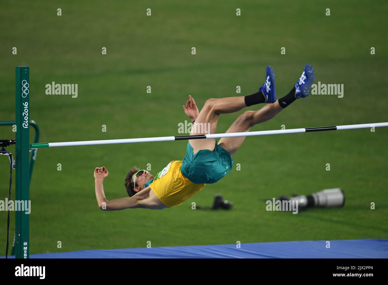 Mitchell Stark of Australia in action during the Men's highjump, at the ...