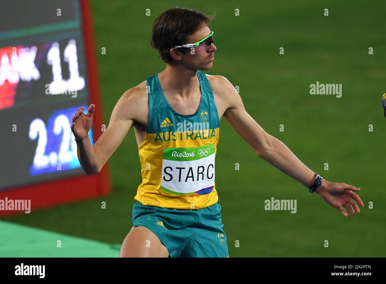 Brandon Starc of Australia in action during the Men's highjump, at the ...