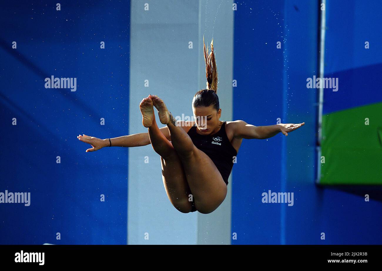 Elizabeth Cui of New Zealand during the Women's 3m Springboard ...