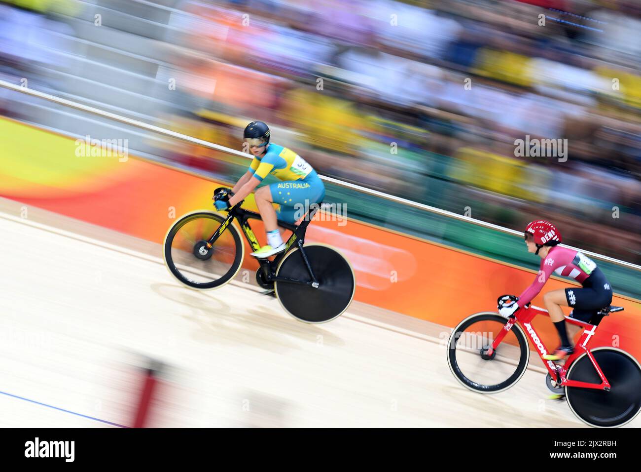 Australia's Annette Edmondson in action during the Women's Omnium ...