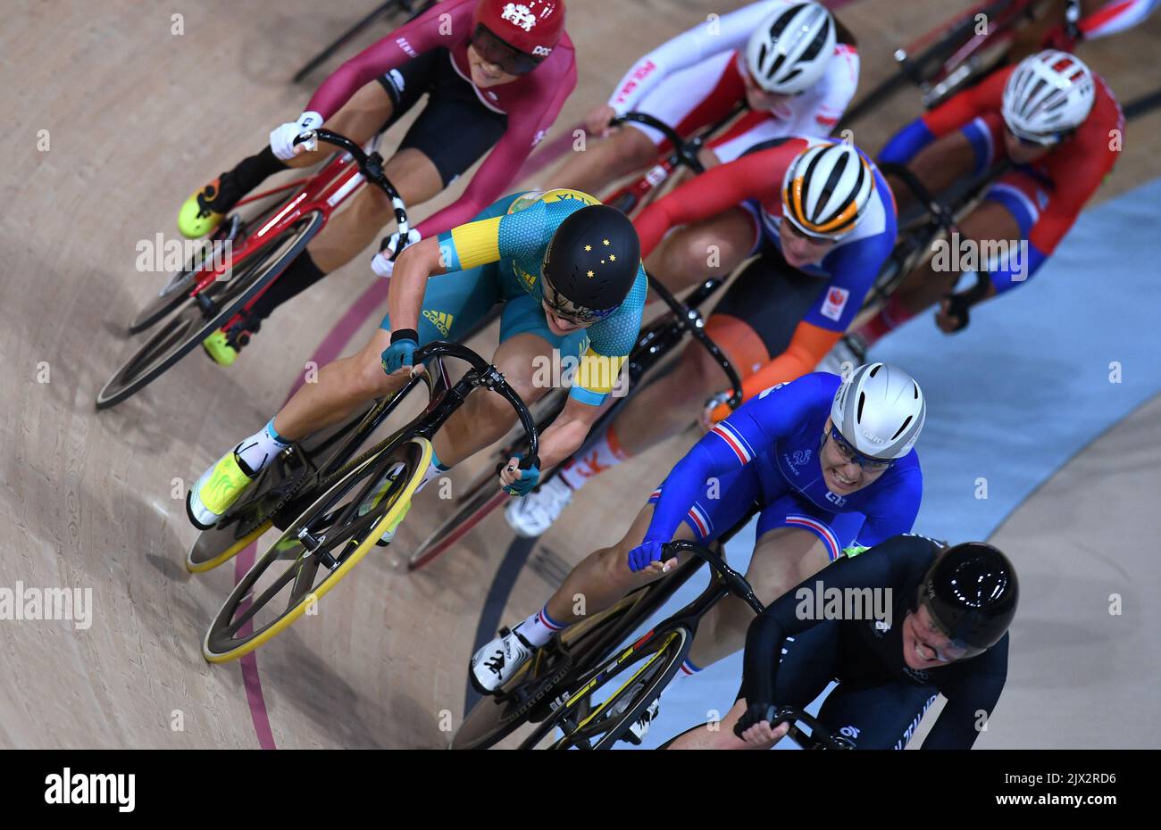 Australia's Annette Edmondson in action during the Women's Omnium ...