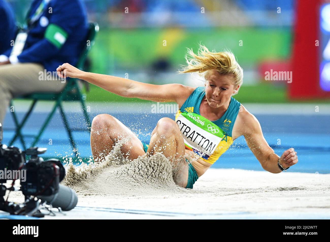 Brooke Stratton of Australia in action during the Women's Long Jump ...