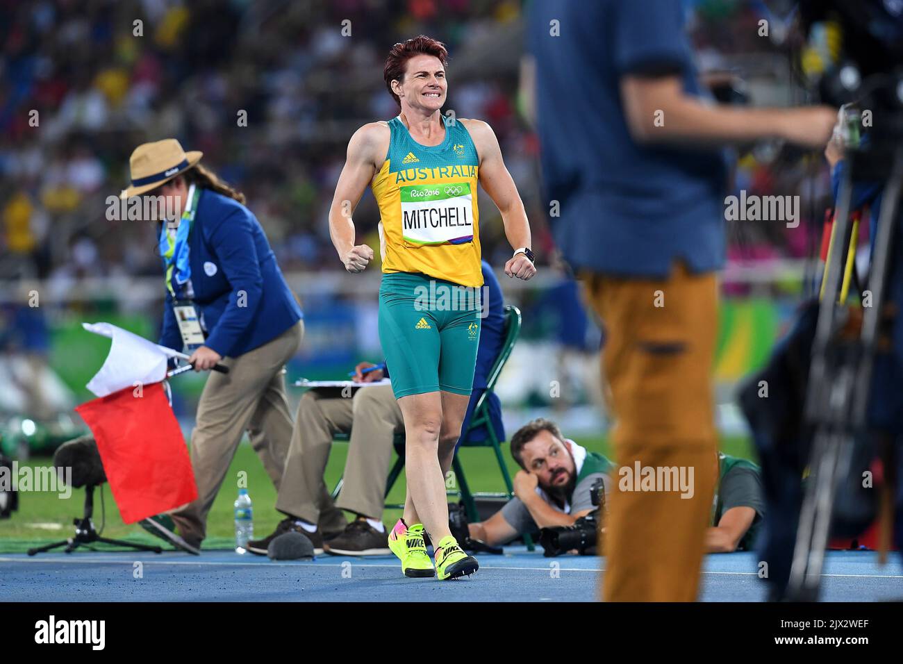 Katheryn Mitchell of Australia during the Women's Javellin Final, at ...