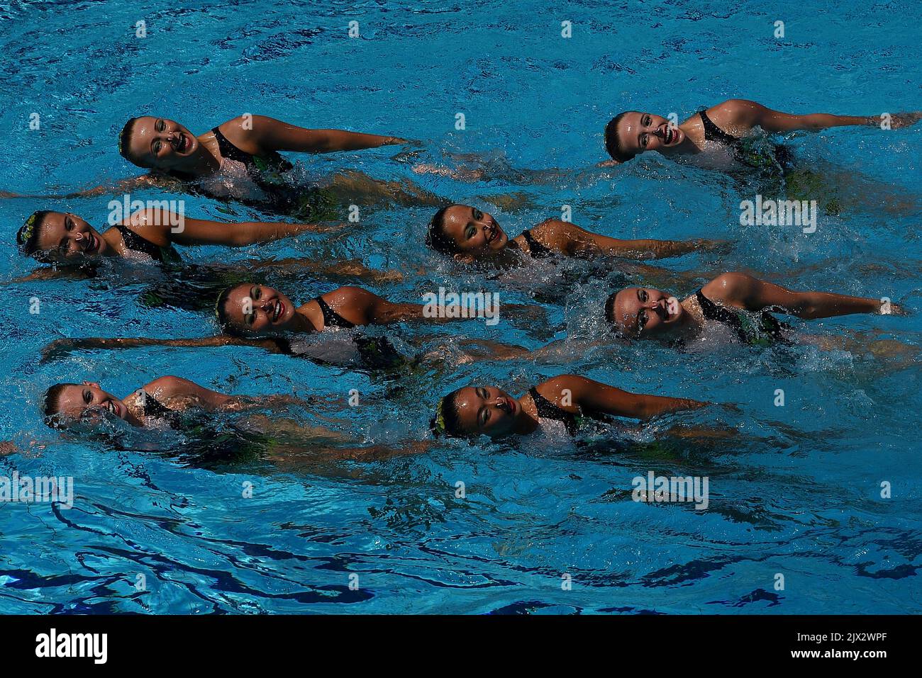 Members of the Australian Synchronised team during the Synchronised ...