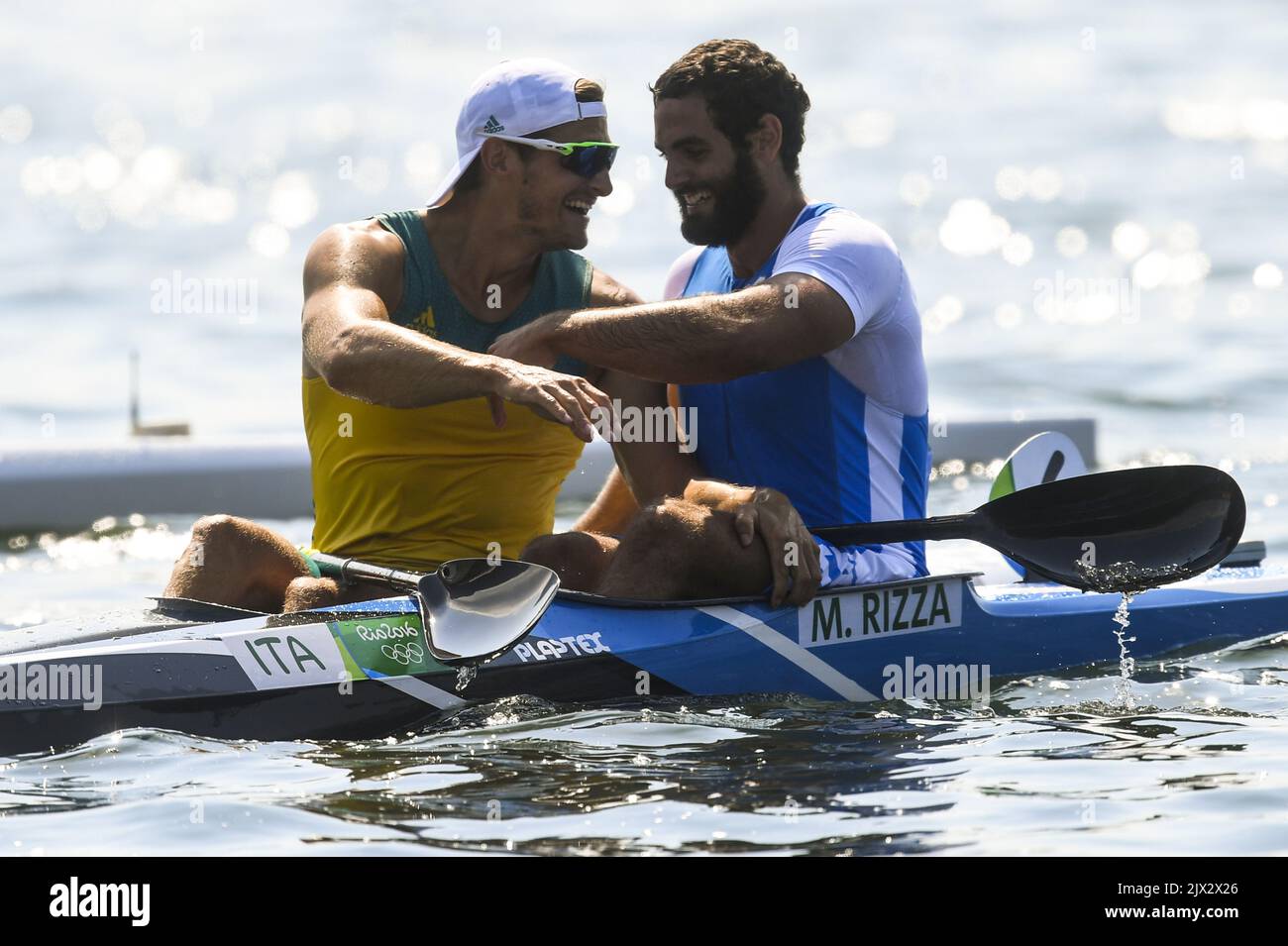 Stephen Bird of Australia (left) and Manfredi Rizza of Italy (right ...