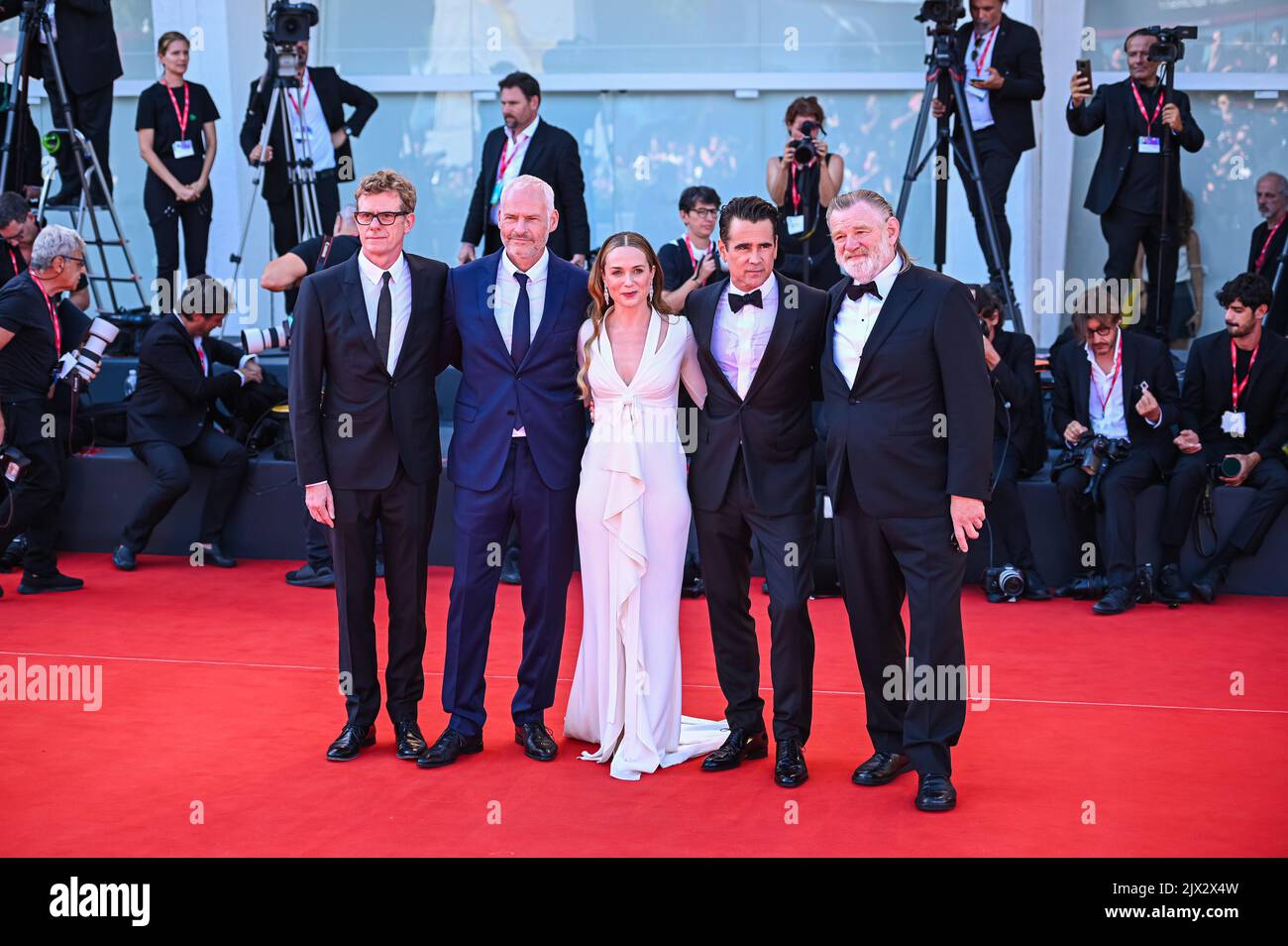 Graham Broadbent, director Martin McDonagh, Kerry Condon, Colin Farrell ...