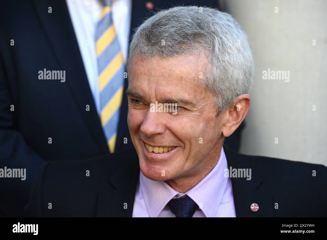 One Nation Senator Malcolm Roberts poses for a photo before an ...