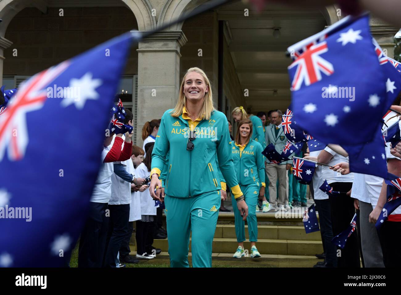 Australian Olympic Water Polo athlete Hannah Buckling arrives to a ...