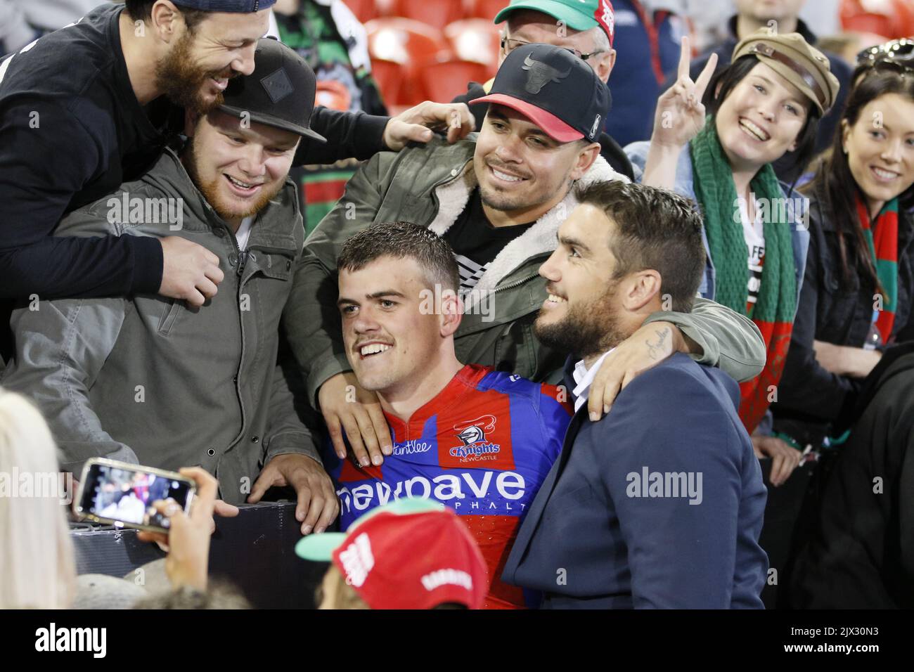 Dylan Phythian and Kade Snowden of the Knights are photographed ...