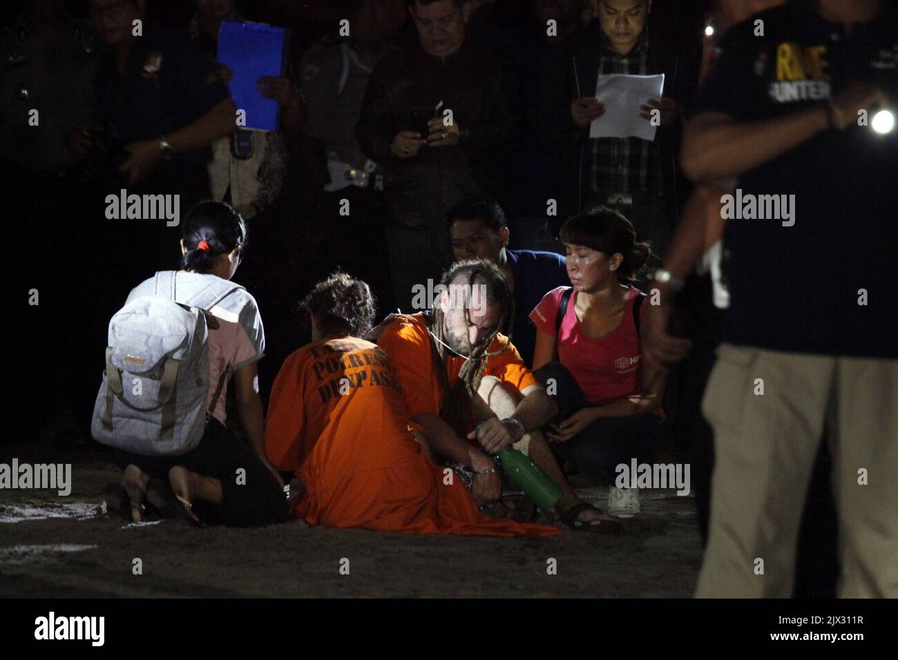 Australian woman Sara connor and British man David Taylor during a ...