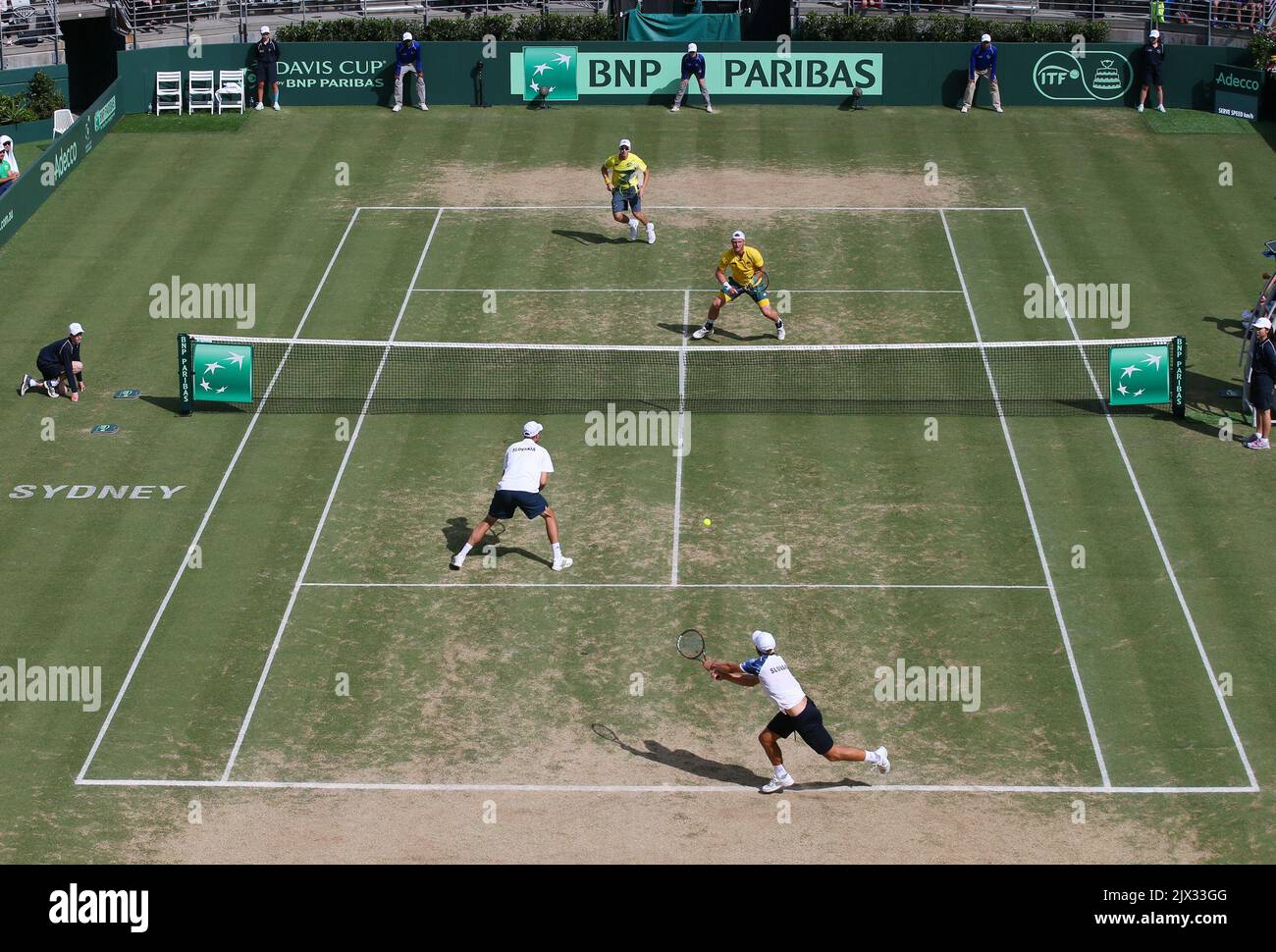 Slovakia's Martin Zelenay alongside playing partner igorZelenay returns ...