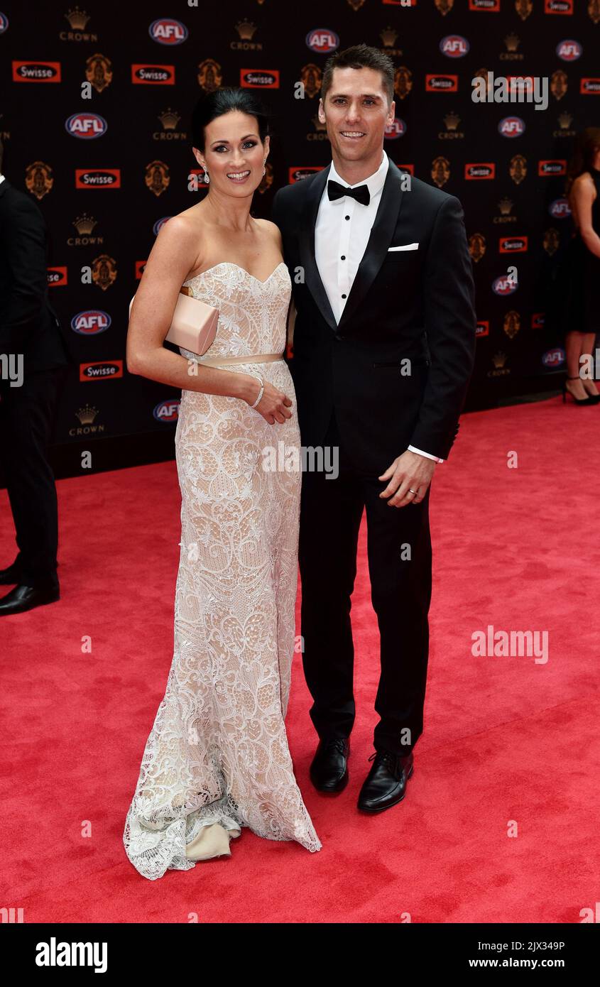 Simon Black arrives at the 2016 Brownlow Medal Count at the Crown ...