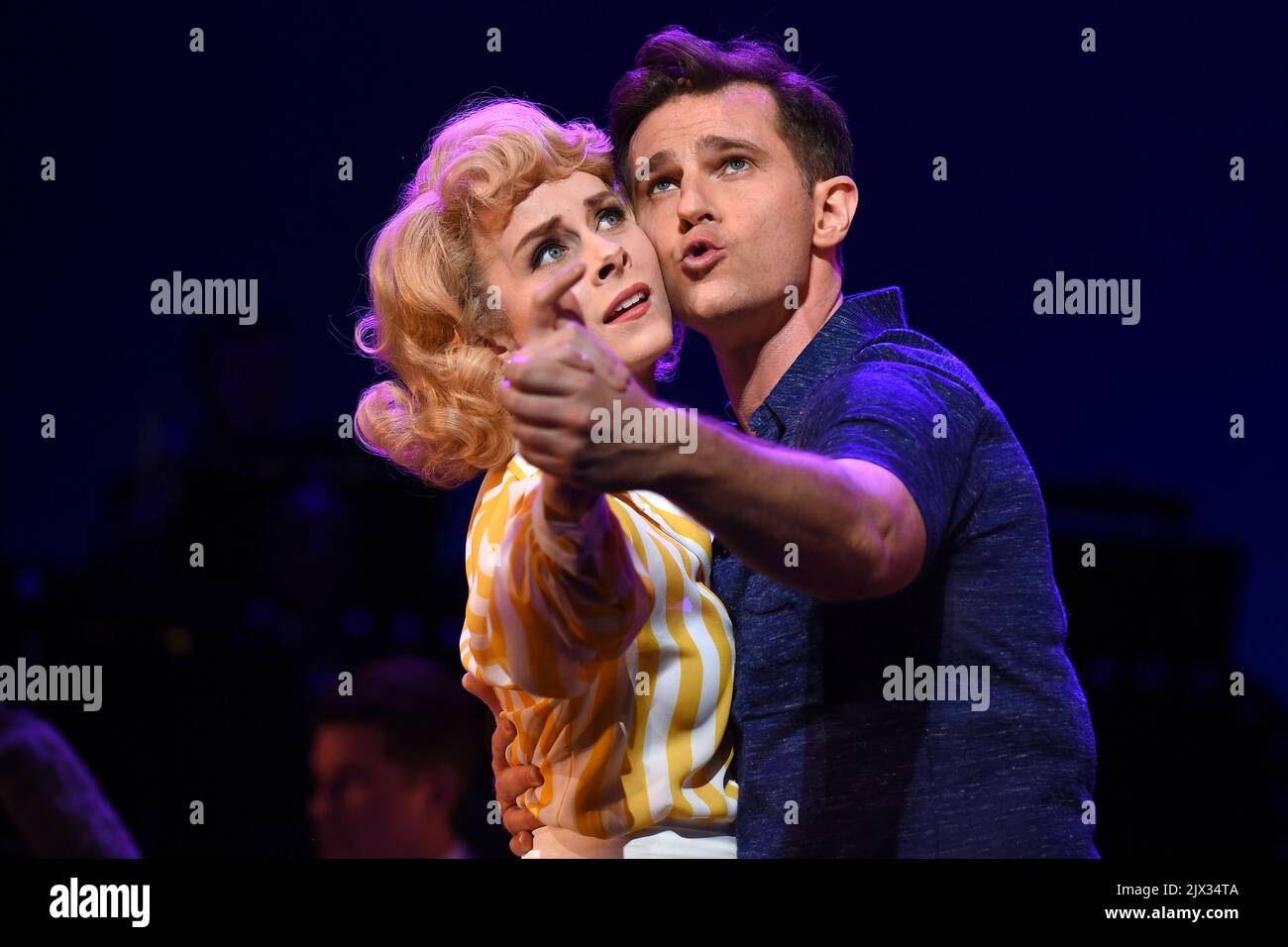 David Campbell, playing the role of Bobby Darin and Hannah Fredericksen ...