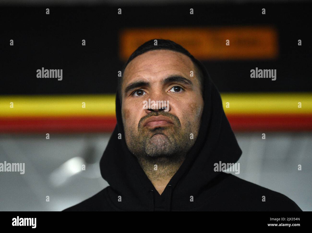 Boxer Anthony Mundine at a press conference at his Redfern gym in ...