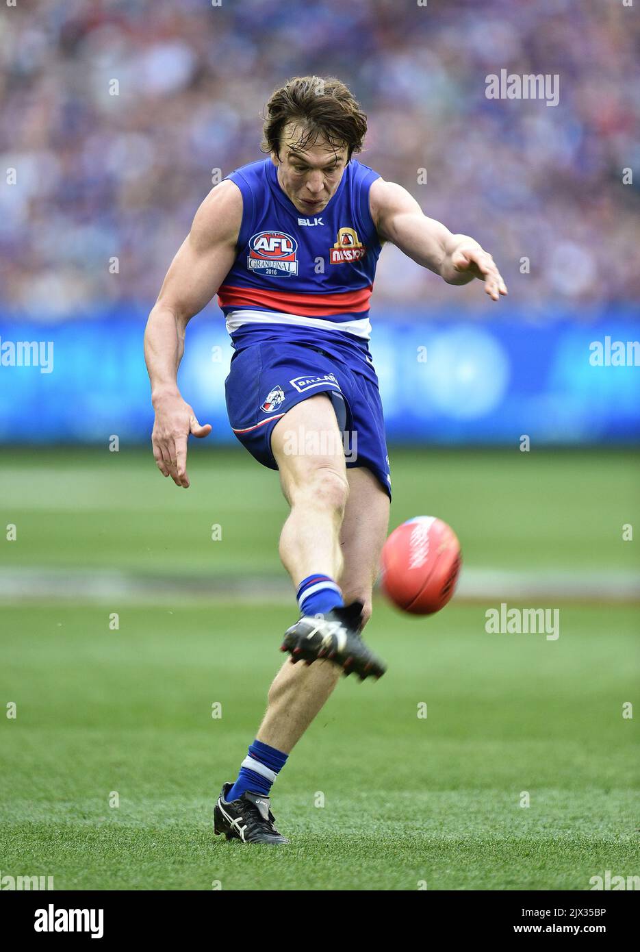 Liam Picken of the Bulldogs is seen in action during the last quarter ...