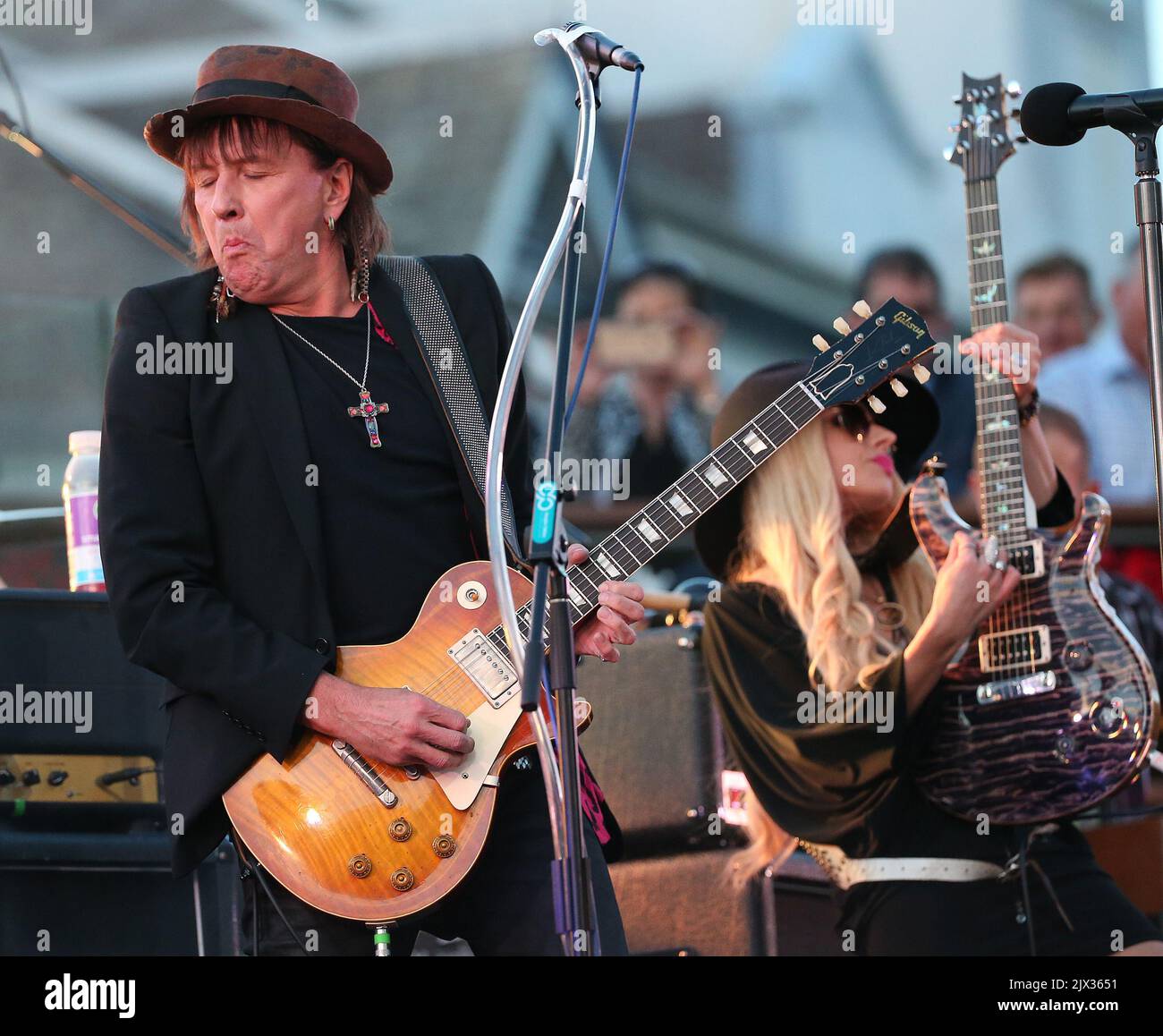 Musician Richie Sambora performs on stage during the TAB Epsom Day at ...