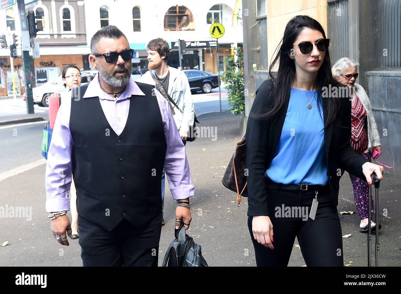 Steven Fesus (left) arrives at the Supreme Court of New South Wales in ...