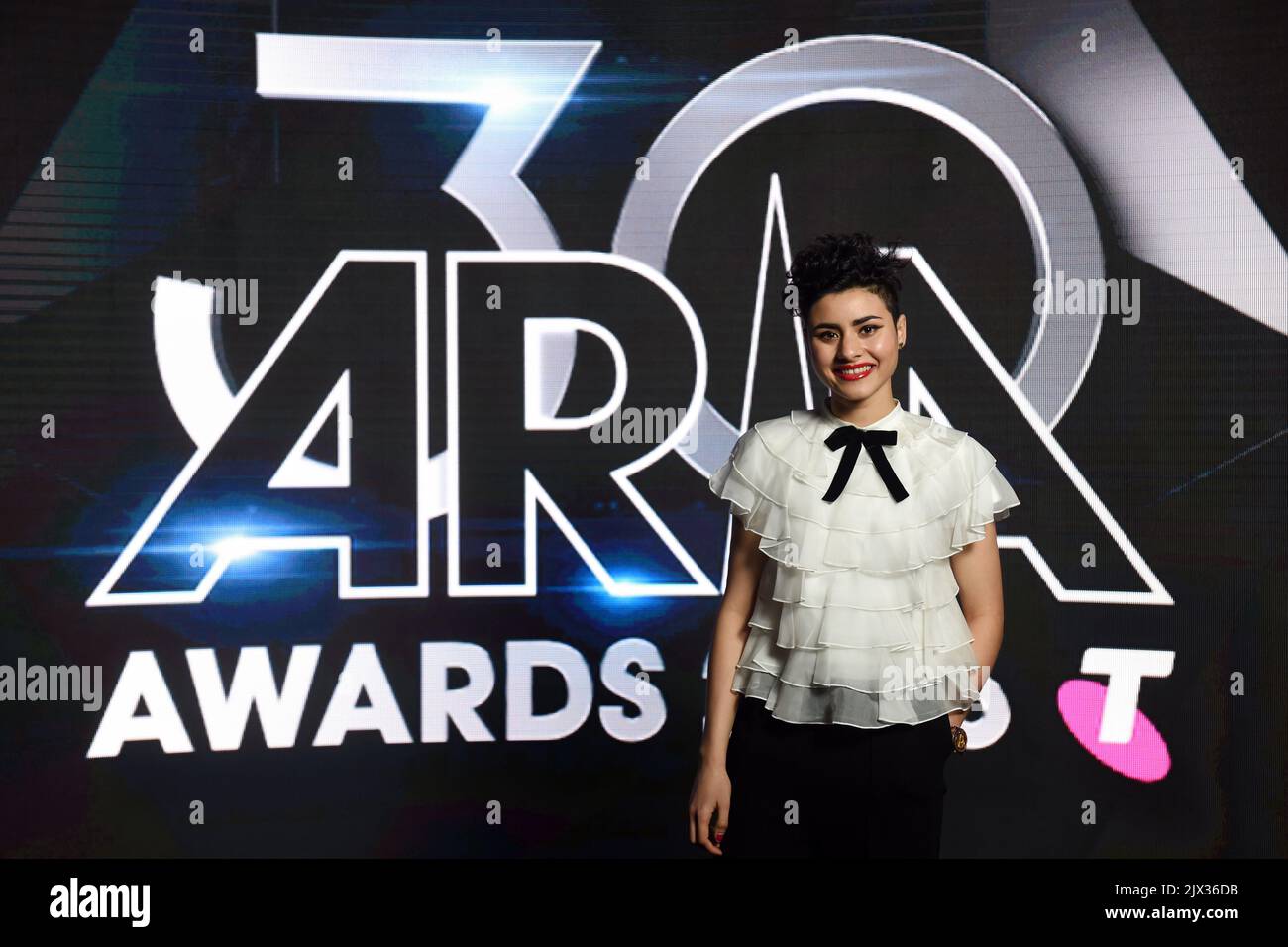 Singer Montaigne poses for a photograph at the 2016 Aria Awards ...