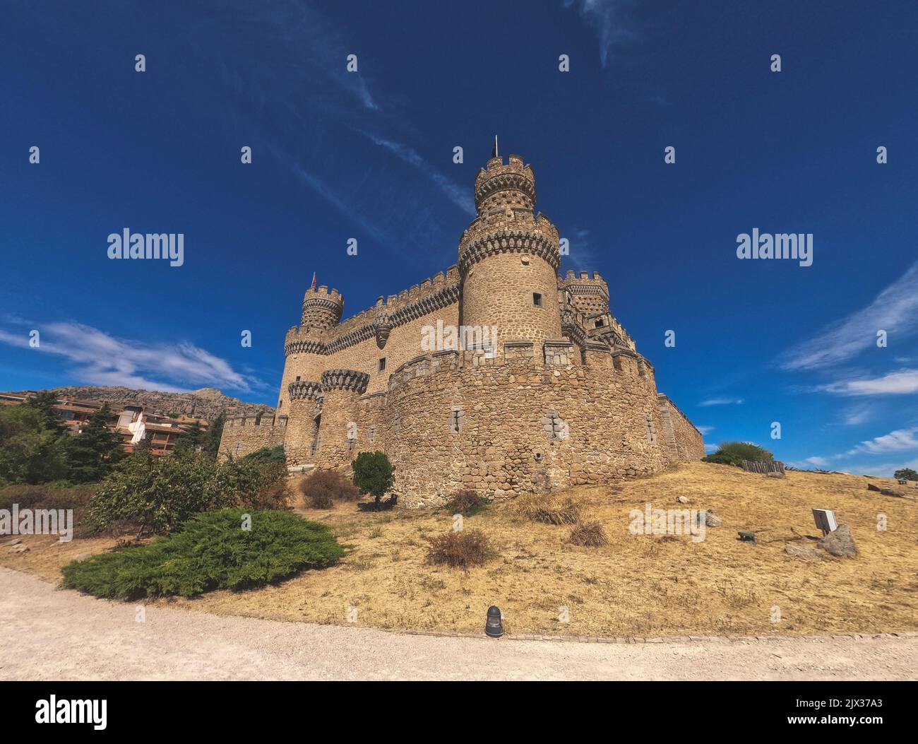 Castle Manzanares el Real, Madrid, Spain Stock Photo - Alamy