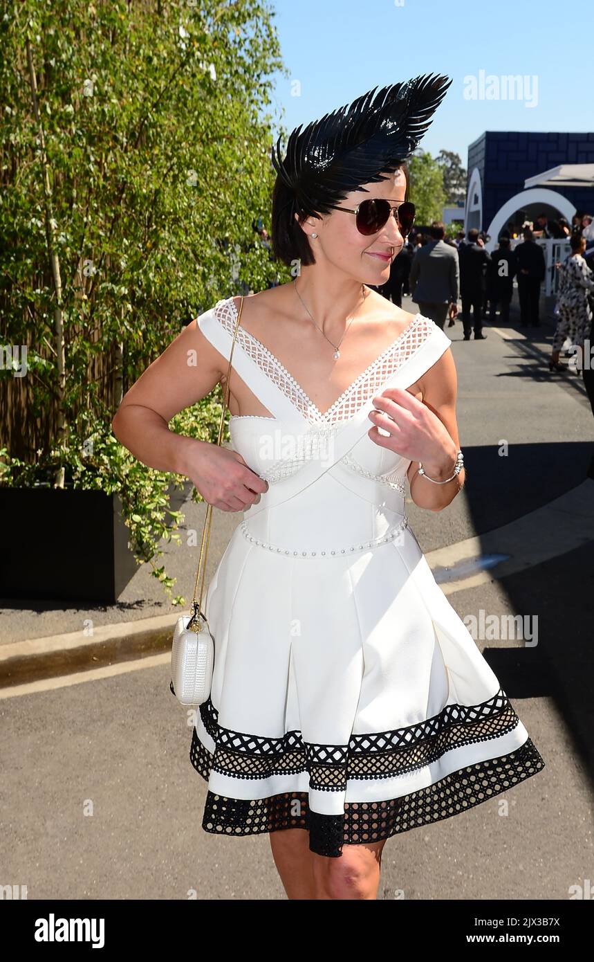 Jockey Michelle Payne on Derby Day at Flemington Racecourse in ...