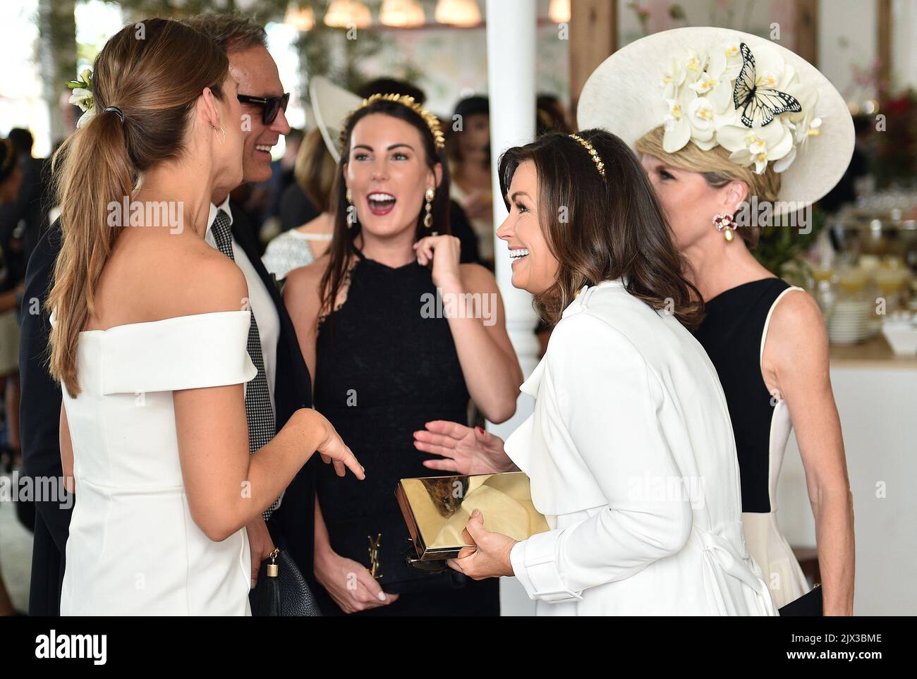 Lisa Wilkinson jokes with Julie Bishop and David Panton and his ...