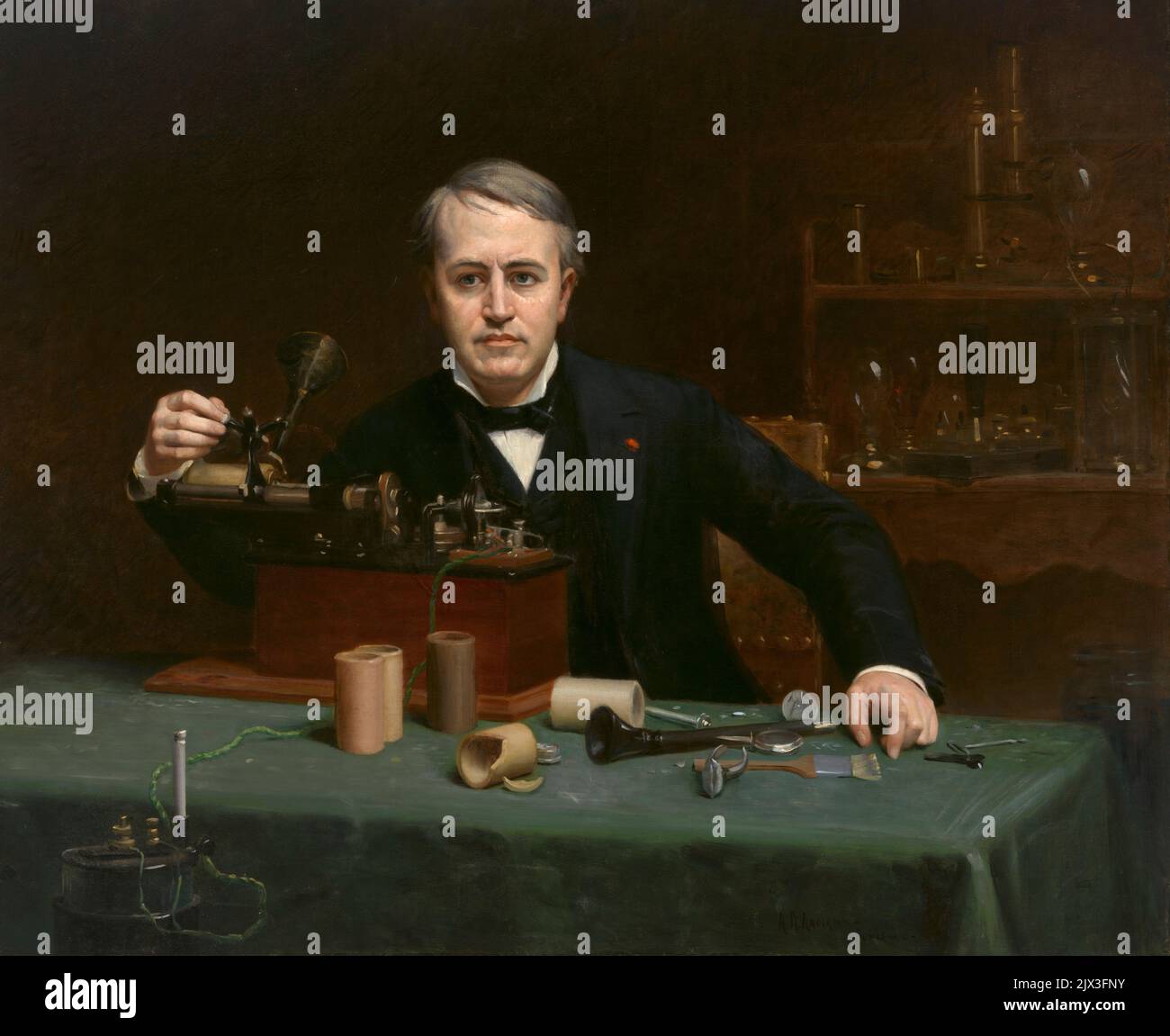 Thomas Alva Edison (1847-1931), US inventor. Edison is famous for ...