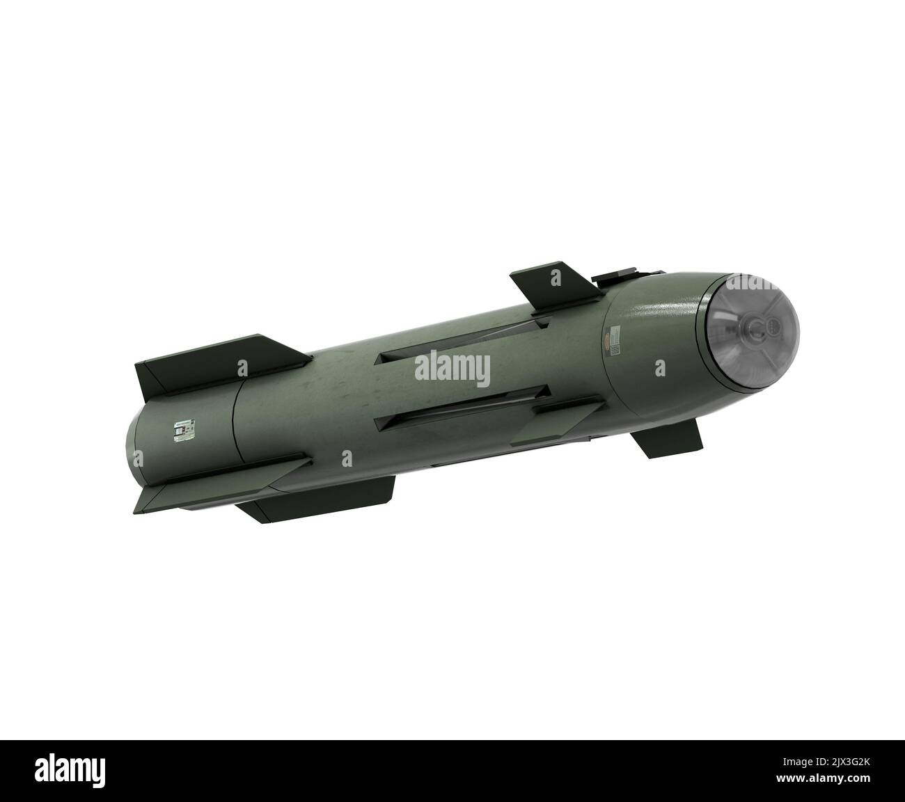 Illustration of a Hellfire AGM-114 R9X. This air-to-ground (AGM ...