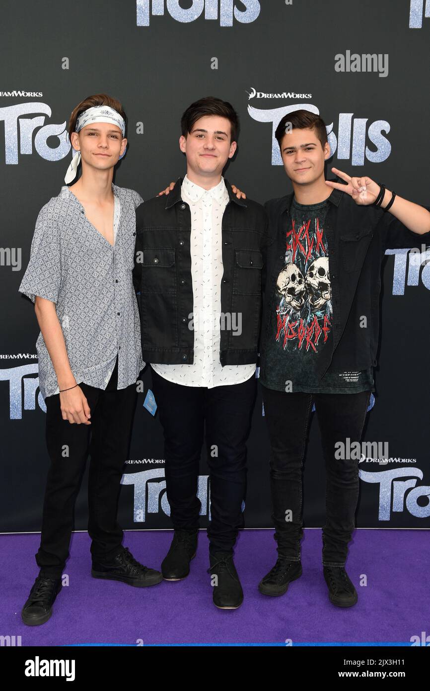 Australian boy band In Stereo arrive at the Australian premiere of ...