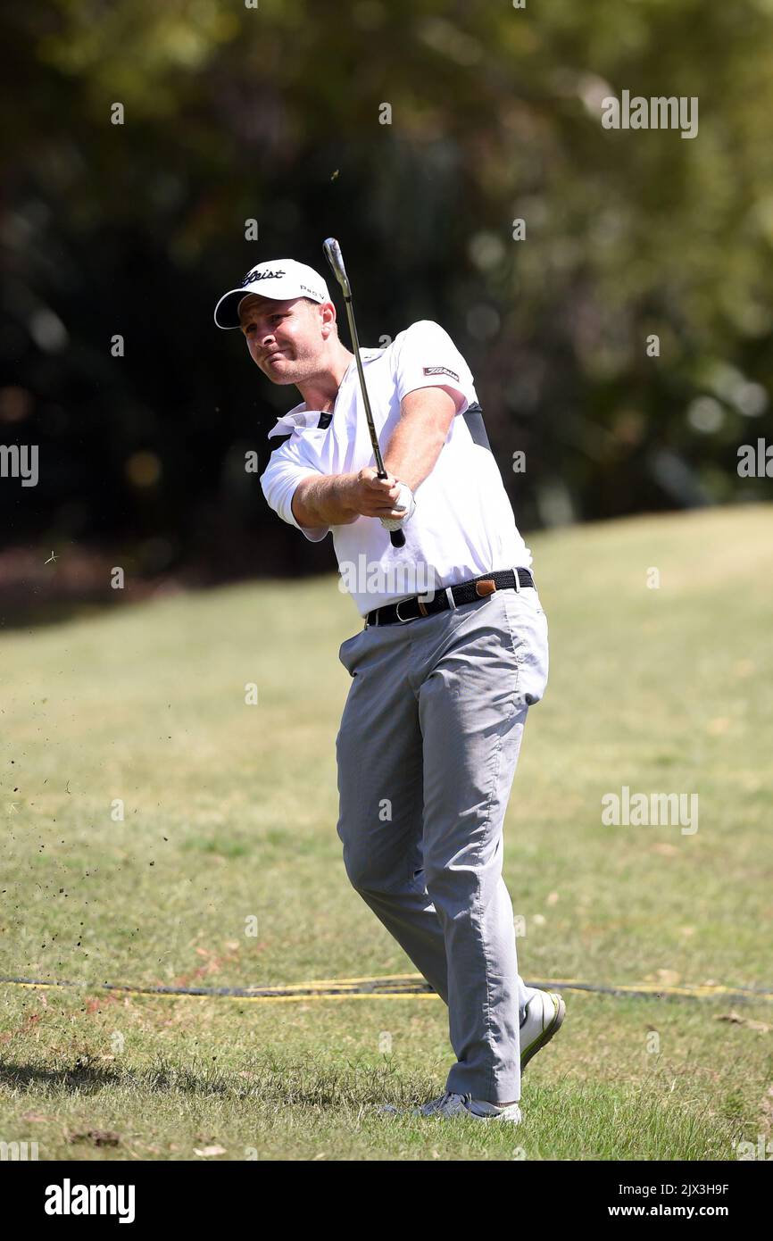 Australia's Jake Higginbottom plays a shot on the 11th hole during ...