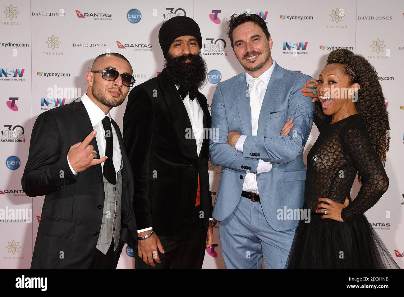 L-FRESH The Lion arrive at the 30th ARIA Awards at The Star, in Sydney ...