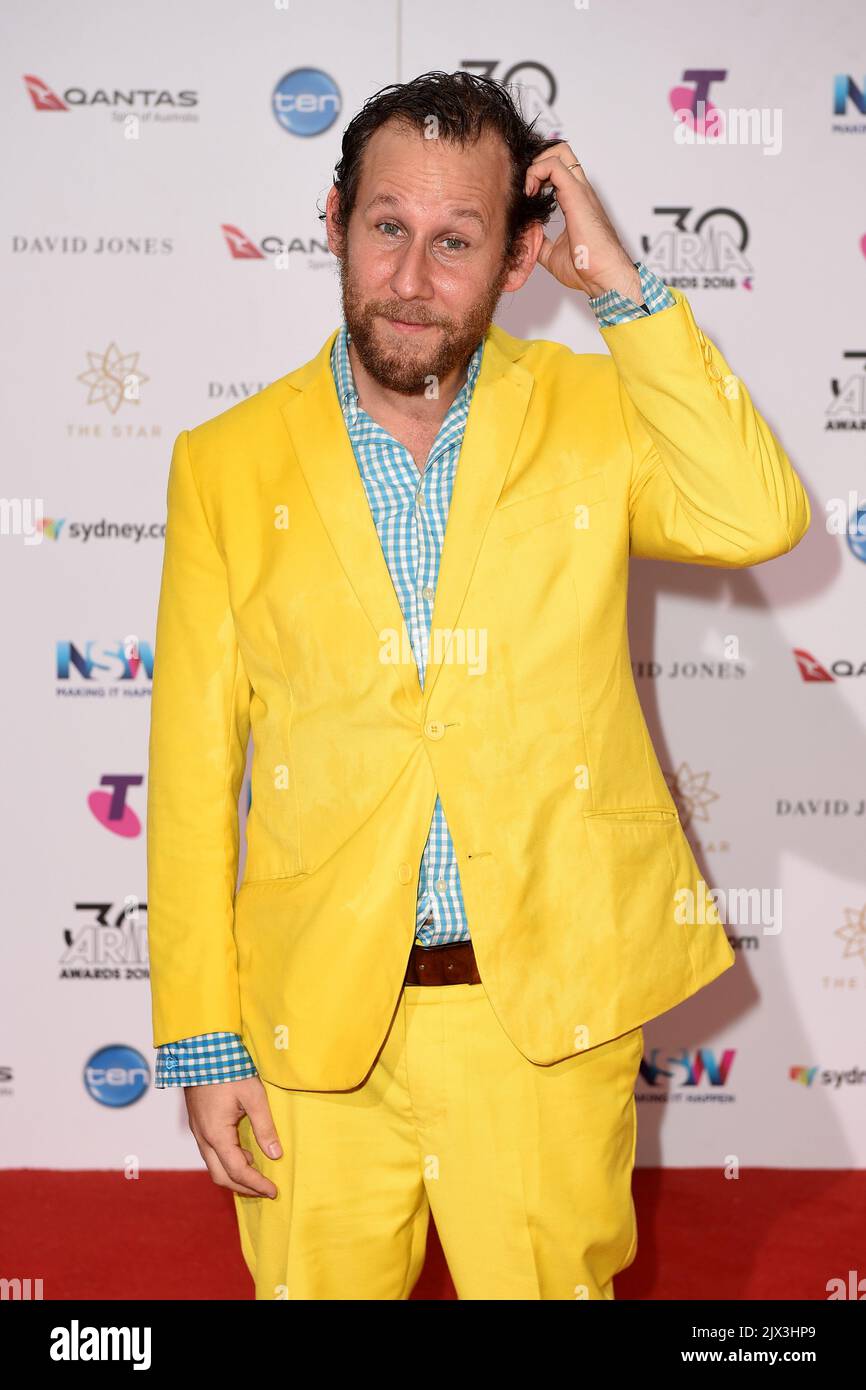 Australian musician Ben Lee arrives at the 30th ARIA Awards at The Star ...