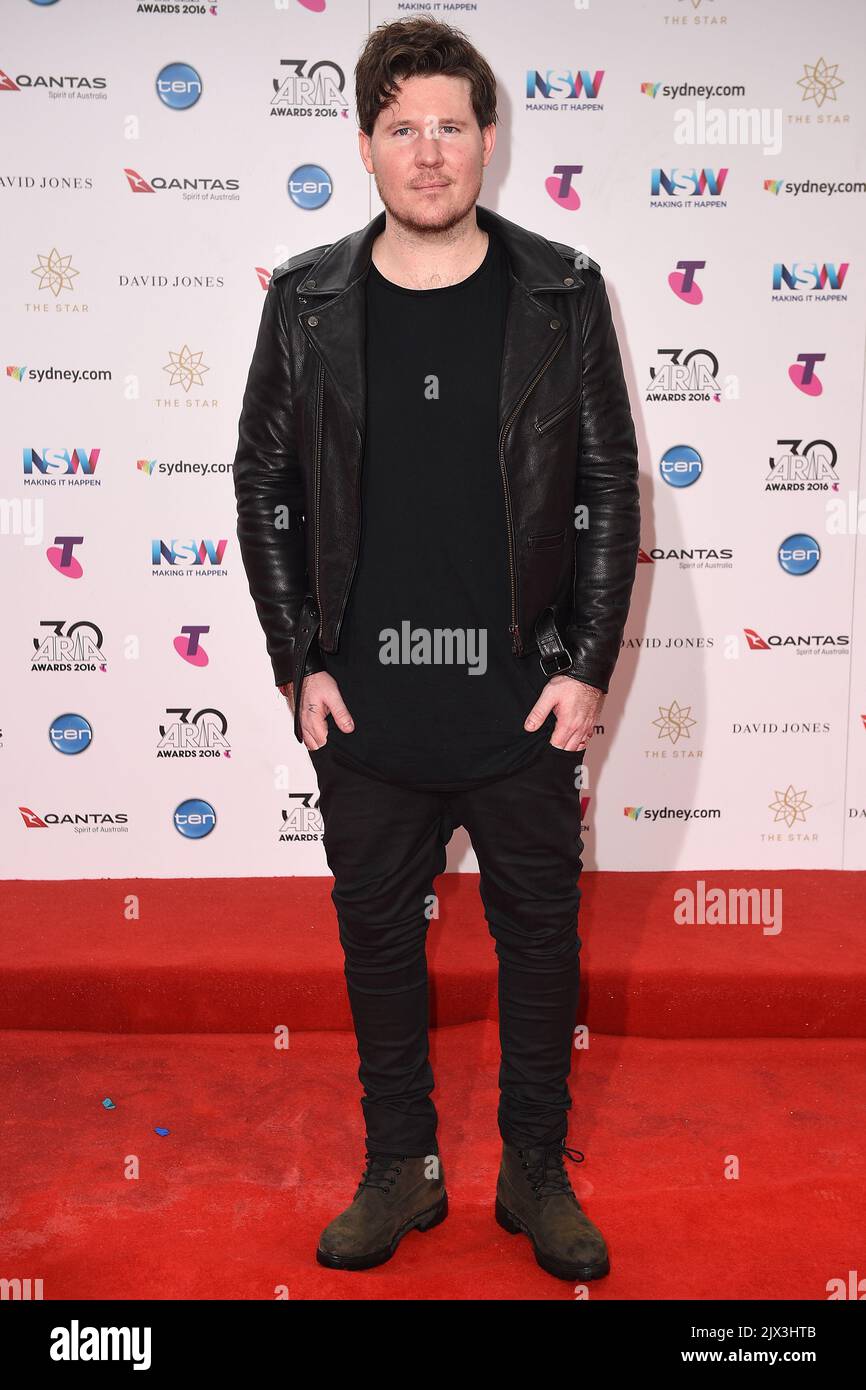 Australian singer Jarryd James arrives at the 30th ARIA Awards at The ...