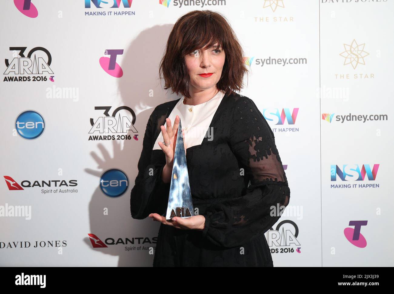 Sarah Blasko poses for a photograph after winning the ARIA for Best ...